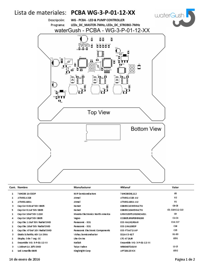 Pcba - WG-3-P-01-12-XX | PDF | Electronic Engineering | Semiconductors
