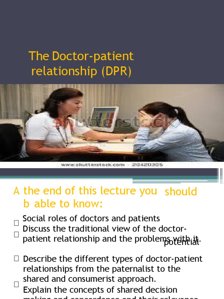 Topic 5 Doc Patient Relationship Pdf Communication Patient