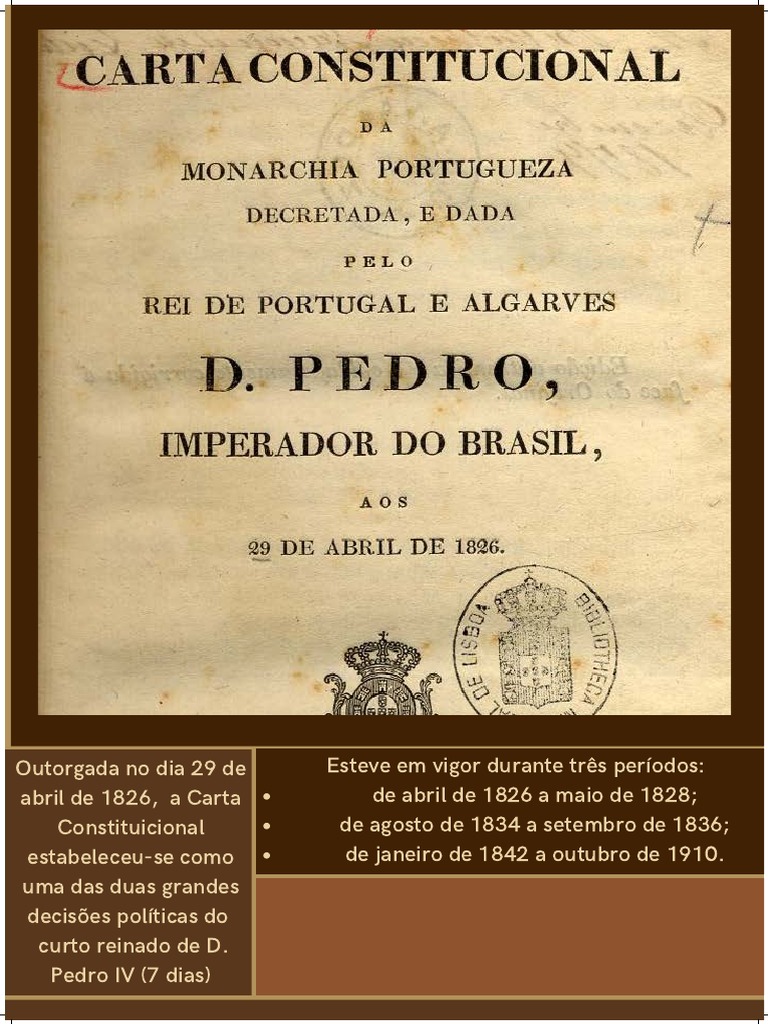Carta Constitucional de 1826 | PDF