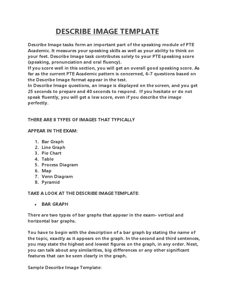 Describe Image Template | PDF | Chart | Pie Chart
