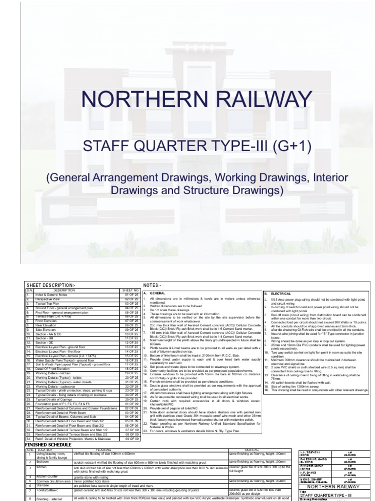 Type III Staff Quarters Drawings | PDF | Flooring | Tile