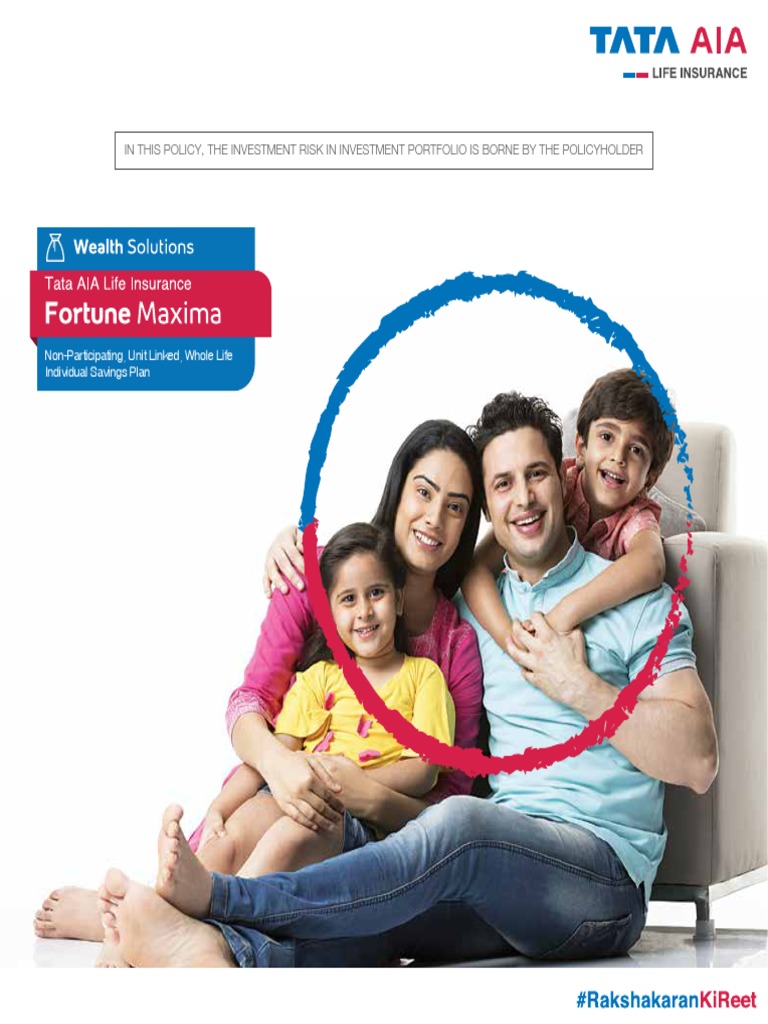 Tata AIA Fortune Maxima Plan Overview | PDF | Insurance | Life Insurance