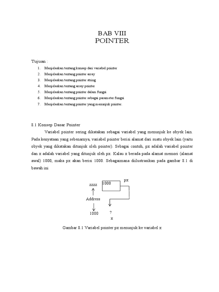 BAB VIII Pointer | PDF