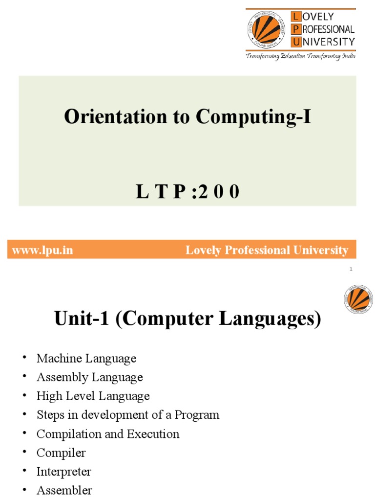 Unit1 Part2 | PDF | Programming | Computer Program