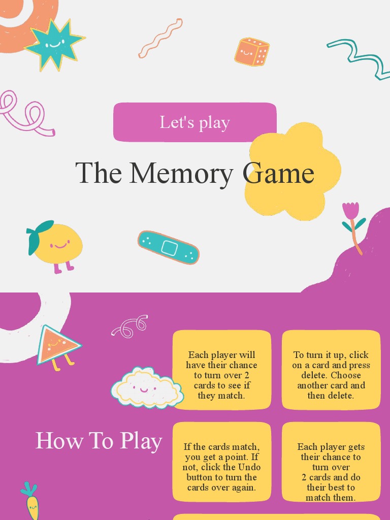 Let's Play: The Memory Game | PDF