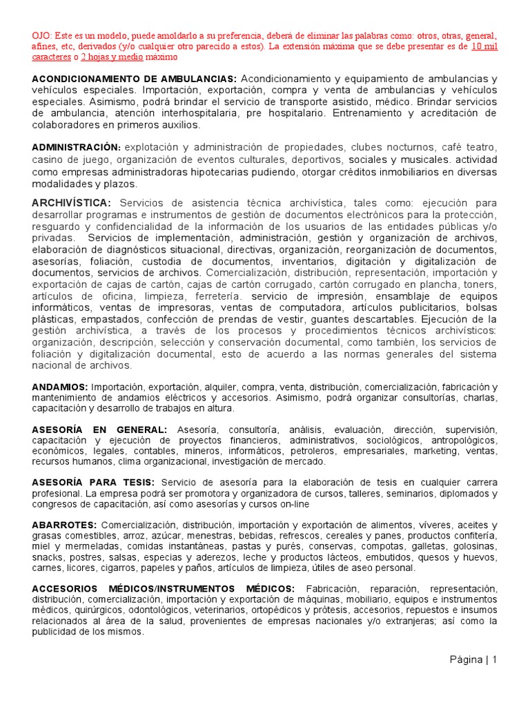 Modelo de Objetos Sociales - Tu Empresa | PDF | Ingenieria Eléctrica ...