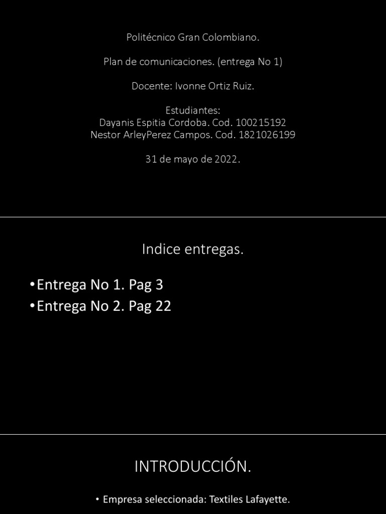 Entrega No 2 Plan de Comunicaciones. | PDF | Innovación | Calidad ...