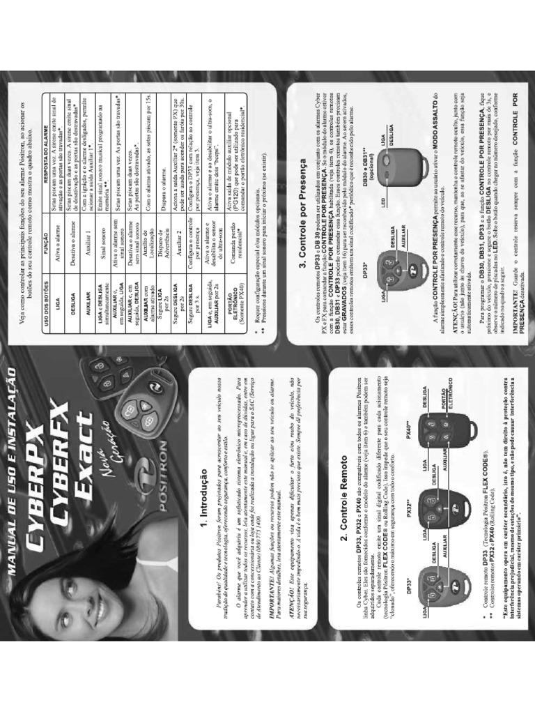 Manual Positron Modelo FX 990 Pg1 | PDF