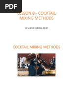 Module 4 Methods of Mixing Cocktails | PDF | Drink | Cocktails