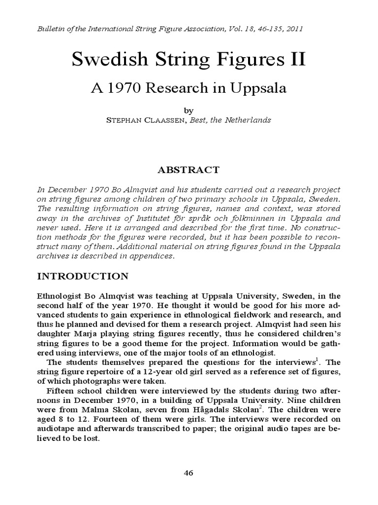 Swedish String Figures II | PDF