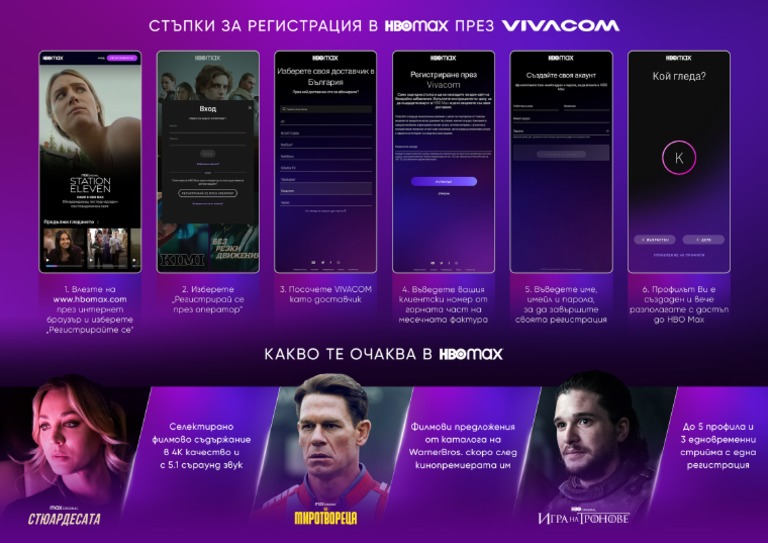Stypki Za Registracija V Hbo Max Prez Vivacom | PDF