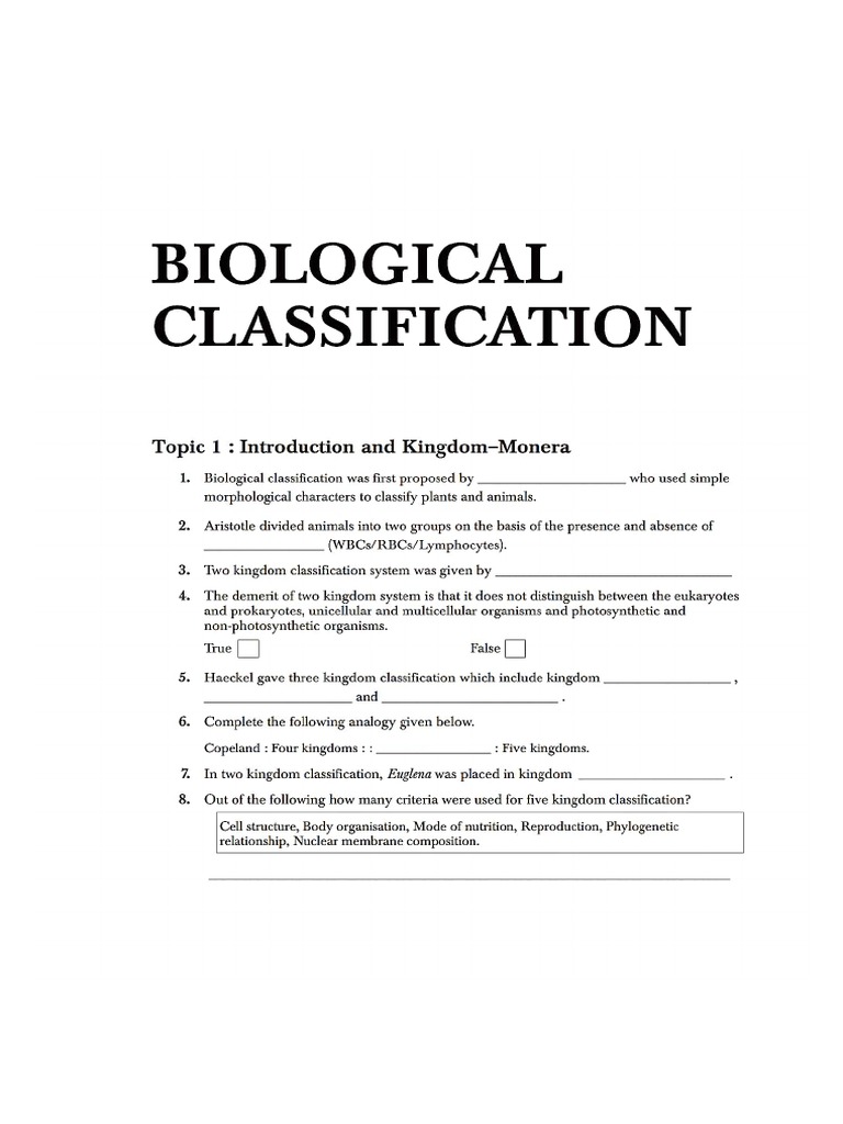 BCL Fill in Blank Ncert | PDF | Fungus | Virus