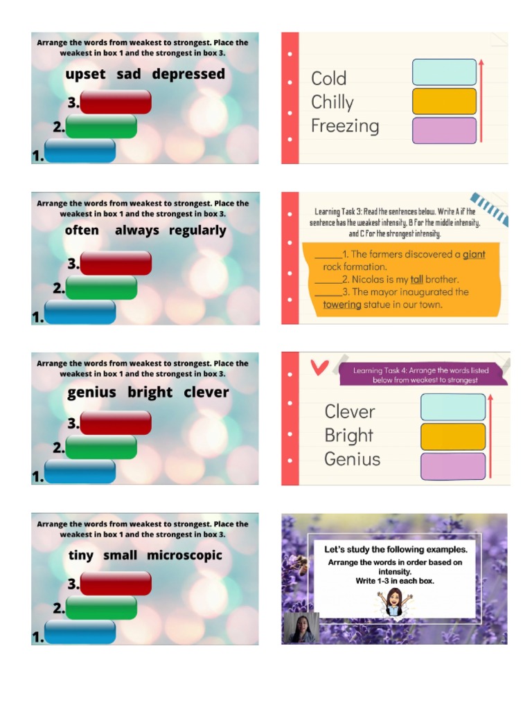 Grade 2 - Word Cline Activity | PDF