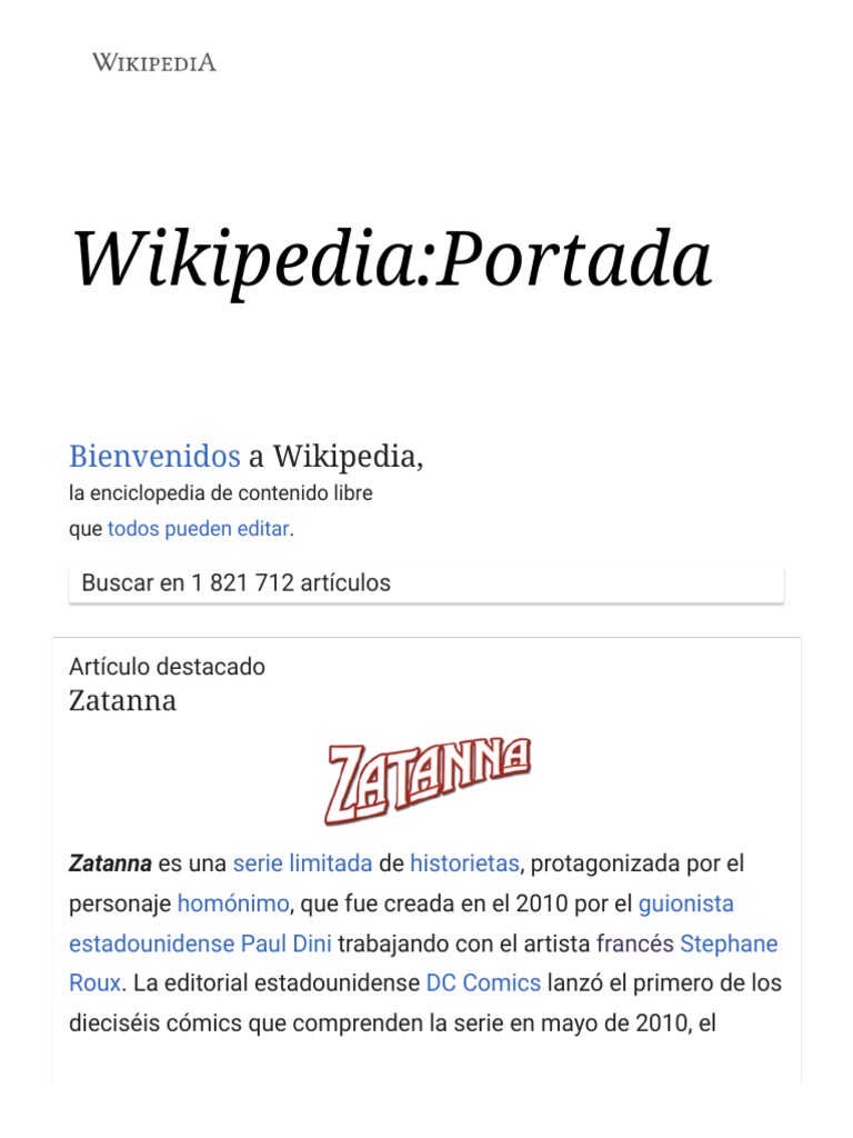 Wikipedia, La Enciclopedia Libre | PDF