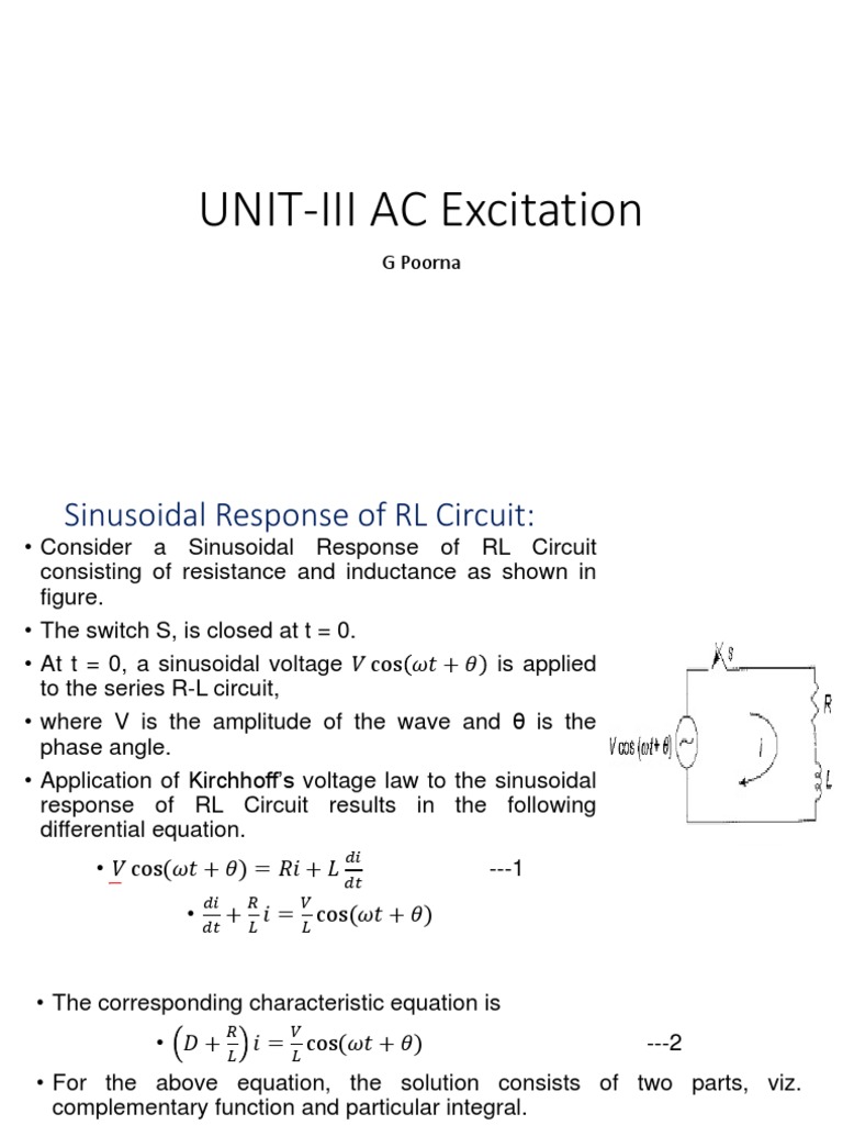 RLC Ac | PDF | Ordinary Differential Equation | Physical Quantities
