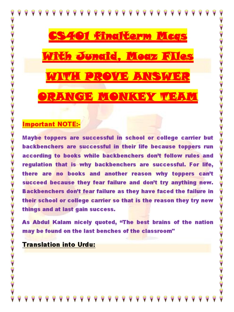 CS401 Lec 23-45 SRCH Quiz | PDF | Computer Programming | Computer Data