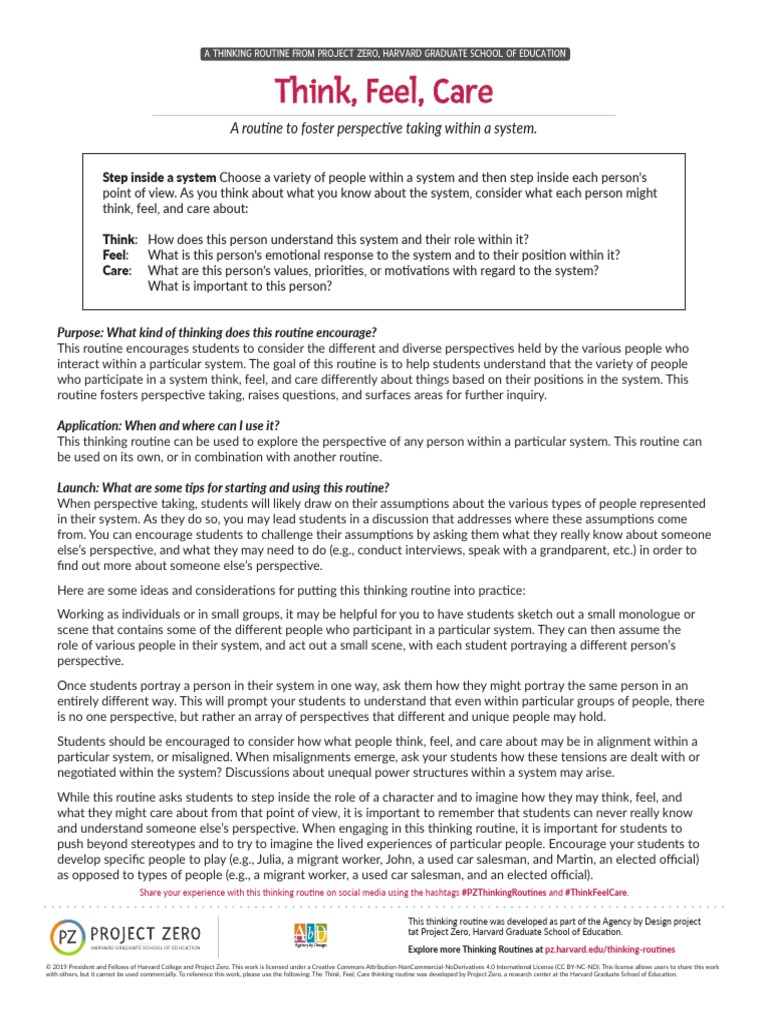 Think Feel Care | Download Free PDF | Psychology | Cognition