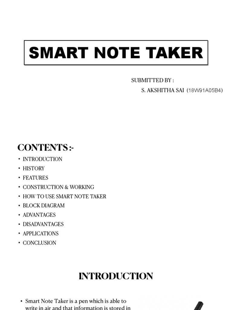 Smart Note Taker | PDF | Usb | Device Driver