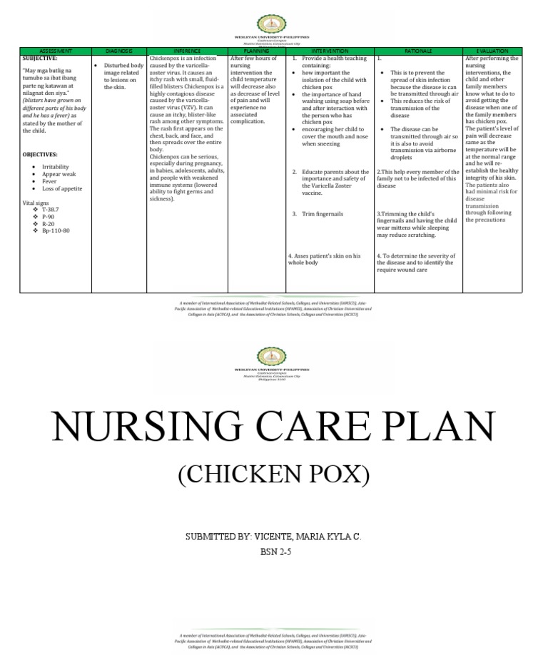 Chicken Pox Ncp Pdf Microbiology Medicine