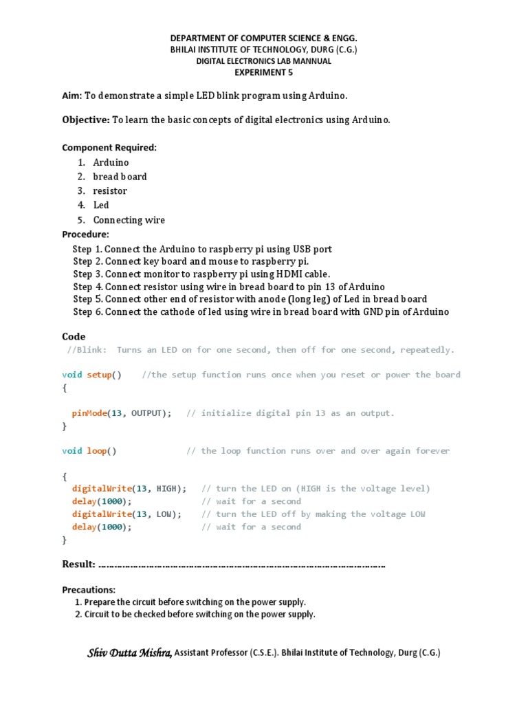 Experiment 5 | PDF | Teaching Methods & Materials