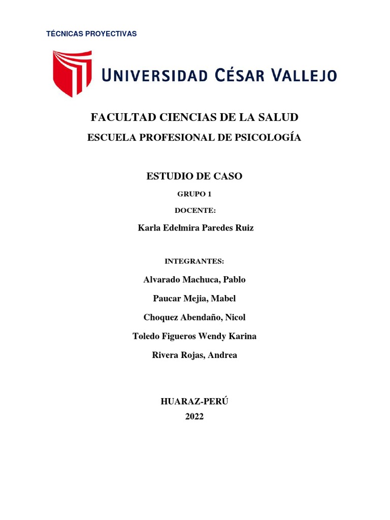 ESTUDIO CASO_______ -ARCHIVO MABEL PAUCAR___________________ | PDF | Ansiedad | Trastorno mental