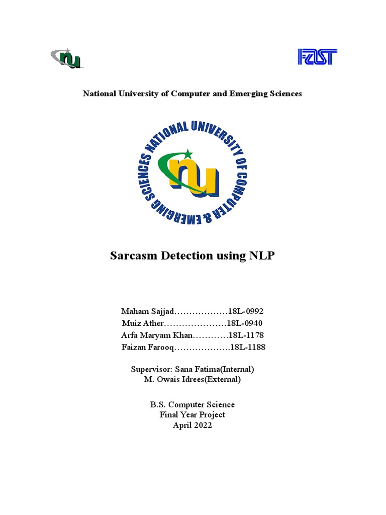 Sarcasm Detection Using Nlp Pdf