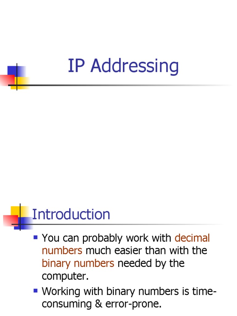 IP Addressing | PDF | Internet Protocol Suite | Ip Address