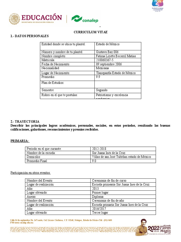 Curriculum Vitae | PDF | México
