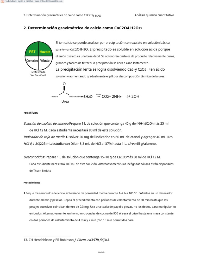 Harris QCA 8e Experiments (016-017) .En - Es | PDF | Precipitación ...