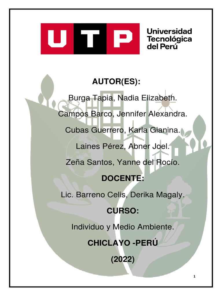 Individuo y Medio Ambiente-Final | PDF | Residuos | Contaminación