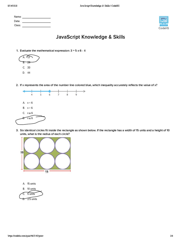 JavaScript PreTest | PDF | Control Flow | Software Engineering JavaScript PreTest | PDF | Control Flow | Software Engineering