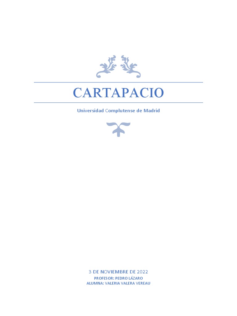 Cartapacio | PDF | Archivo de computadora | Información