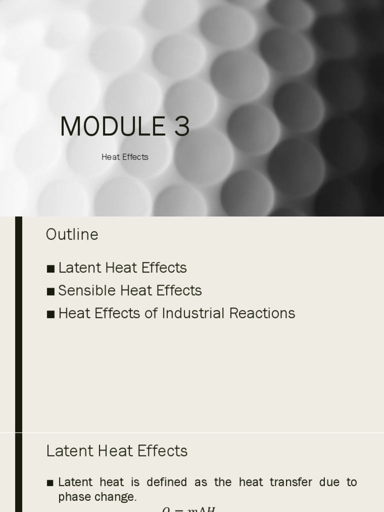 Module 3 Heat Effects | PDF | Nitric Acid | Latent Heat
