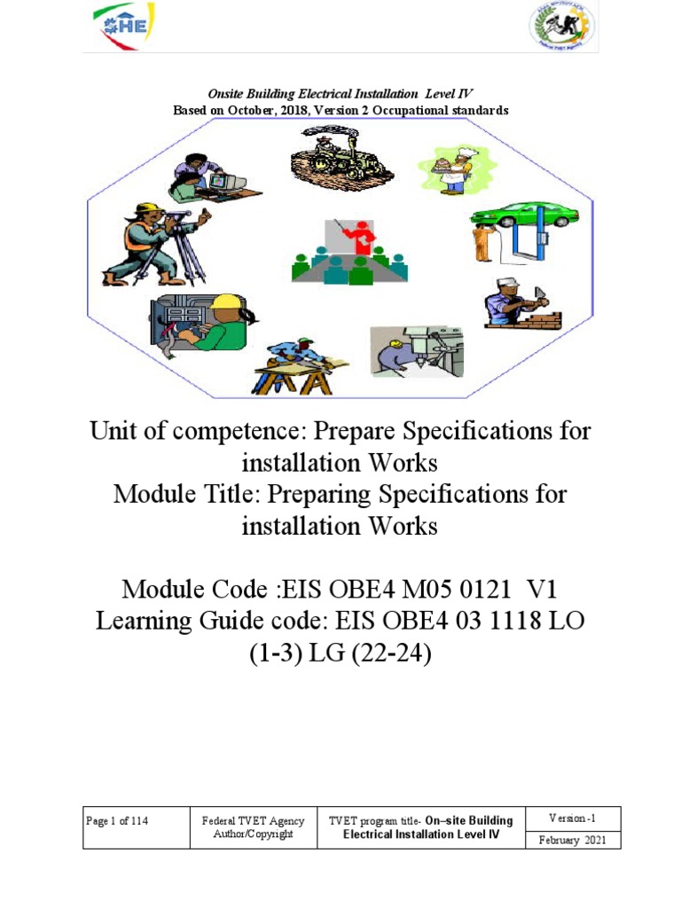 M-05 Prepare Spec For BEI | PDF | Specification (Technical Standard ...