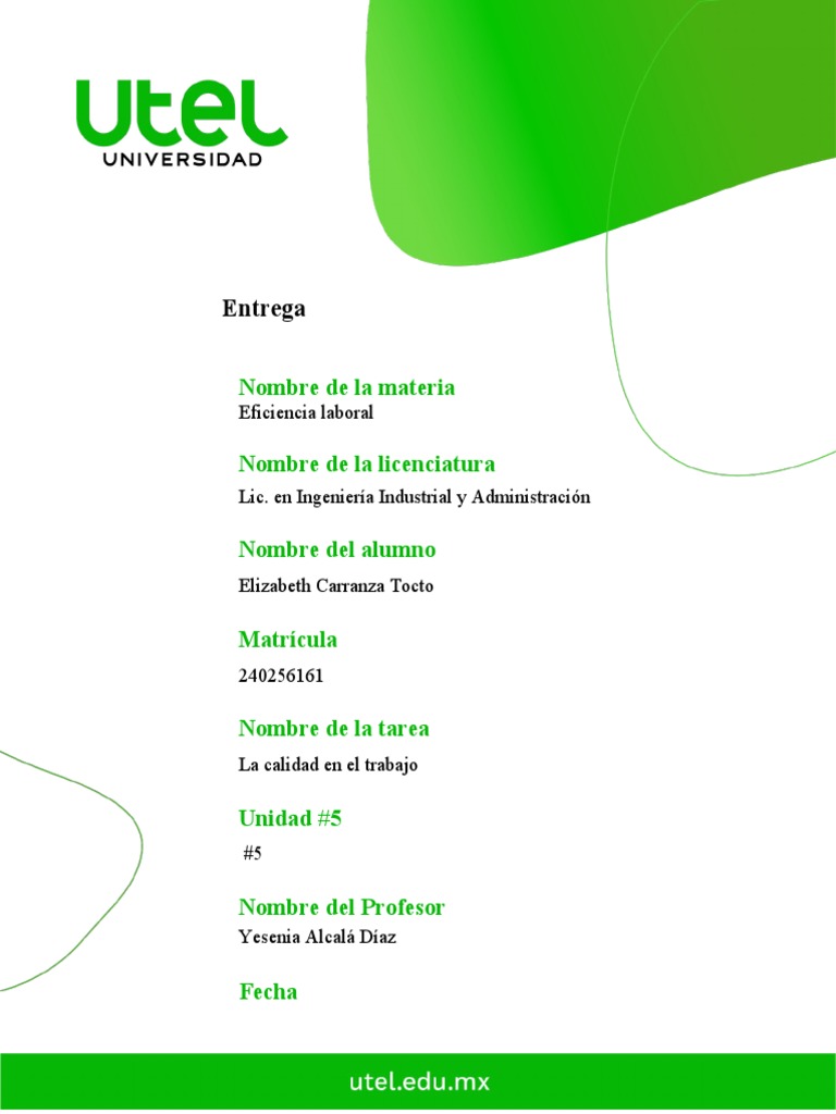 Formato UTEL para Entrega de Tareas | PDF | Red mundial | Internet y web