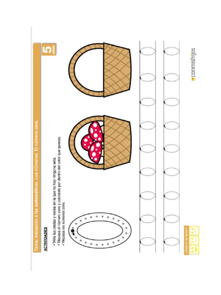 Fichas Números Del 0 Al 10 | PDF