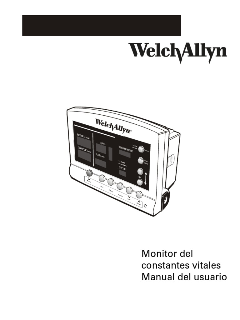 Monitor de SV Welch Allyn Ipx1 | PDF | Presión sanguínea