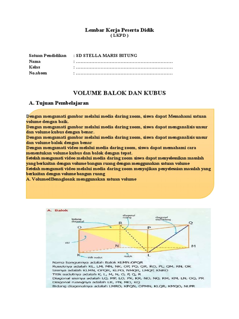 LKPD Mate-Matika KLS 5-Jody | PDF