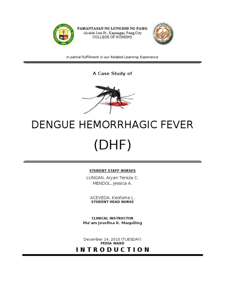 Case Study - Dengue | PDF | White Blood Cell | Shock (Circulatory)