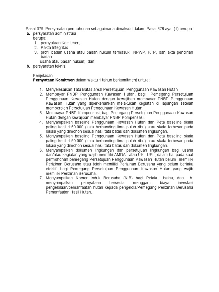 Persyaratan Permohonan Baru - Atau - Perpanjangan - Peluasan Areal ...