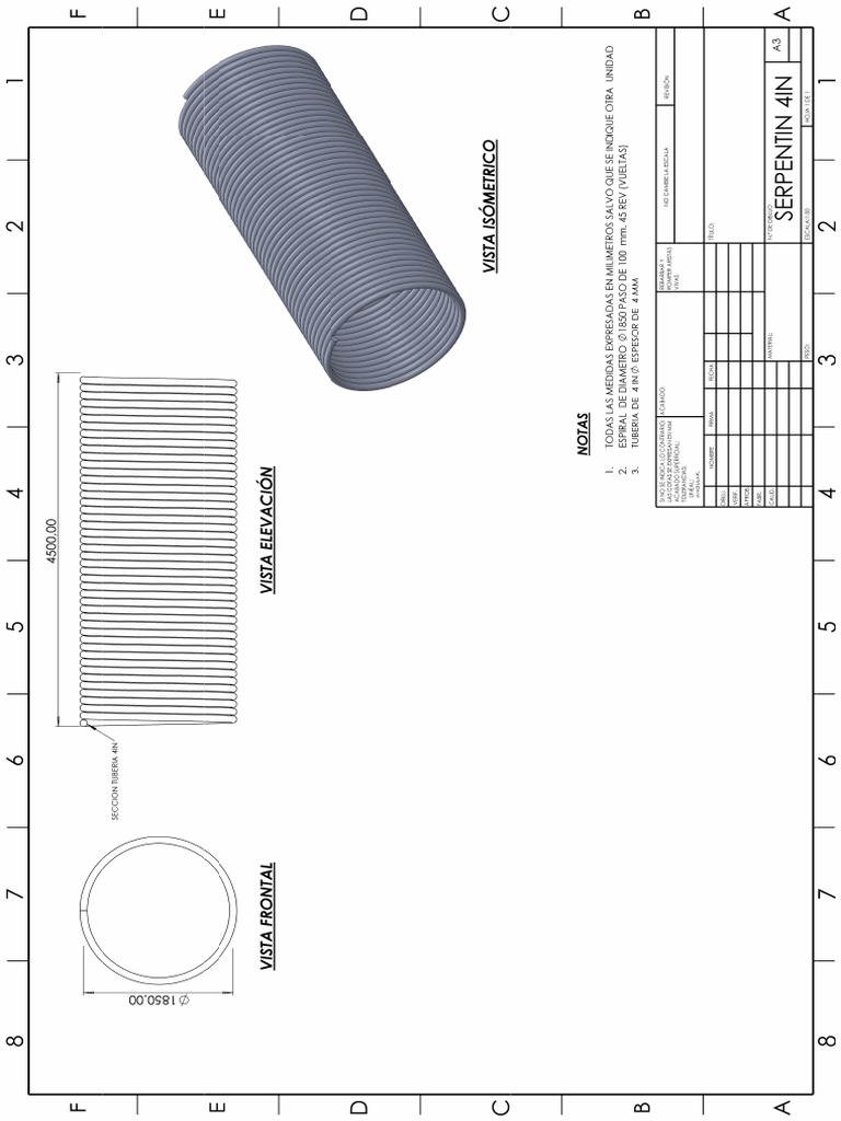 Serpentin 4in - Plano General | PDF