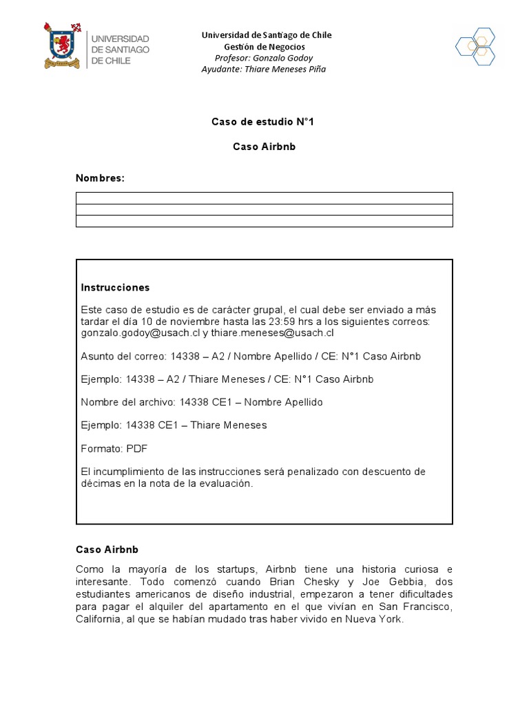 Estudio de Caso: Airbnb y su Éxito | PDF | Airbnb | Empresa de inicio