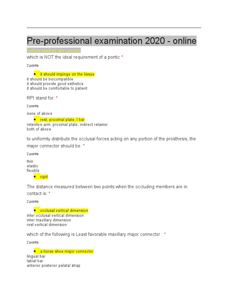 PROSTHO Bcqs | PDF | Dentures | Tongue