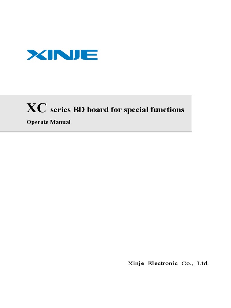 Xc Bd Manual Pdf Programmable Logic Controller Comma Separated Values