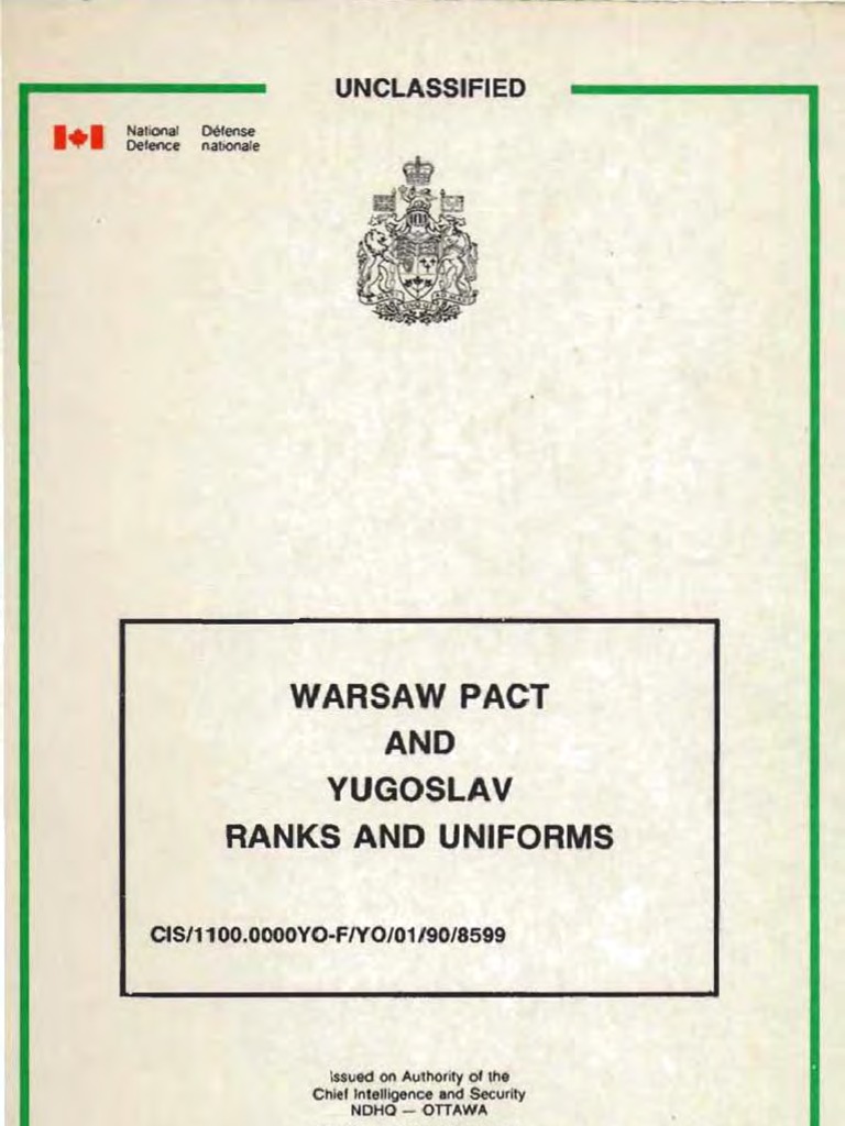 (1990) Warsaw Pact Uniforms | PDF | Caporal | Sergent