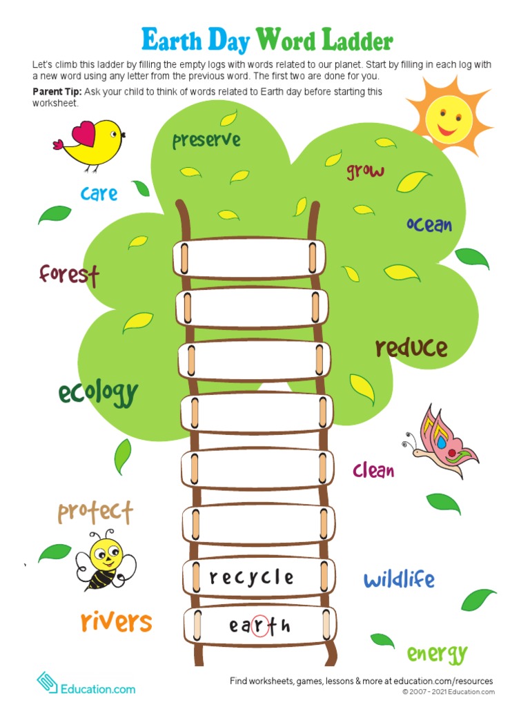 Earth Day Word Ladder | PDF