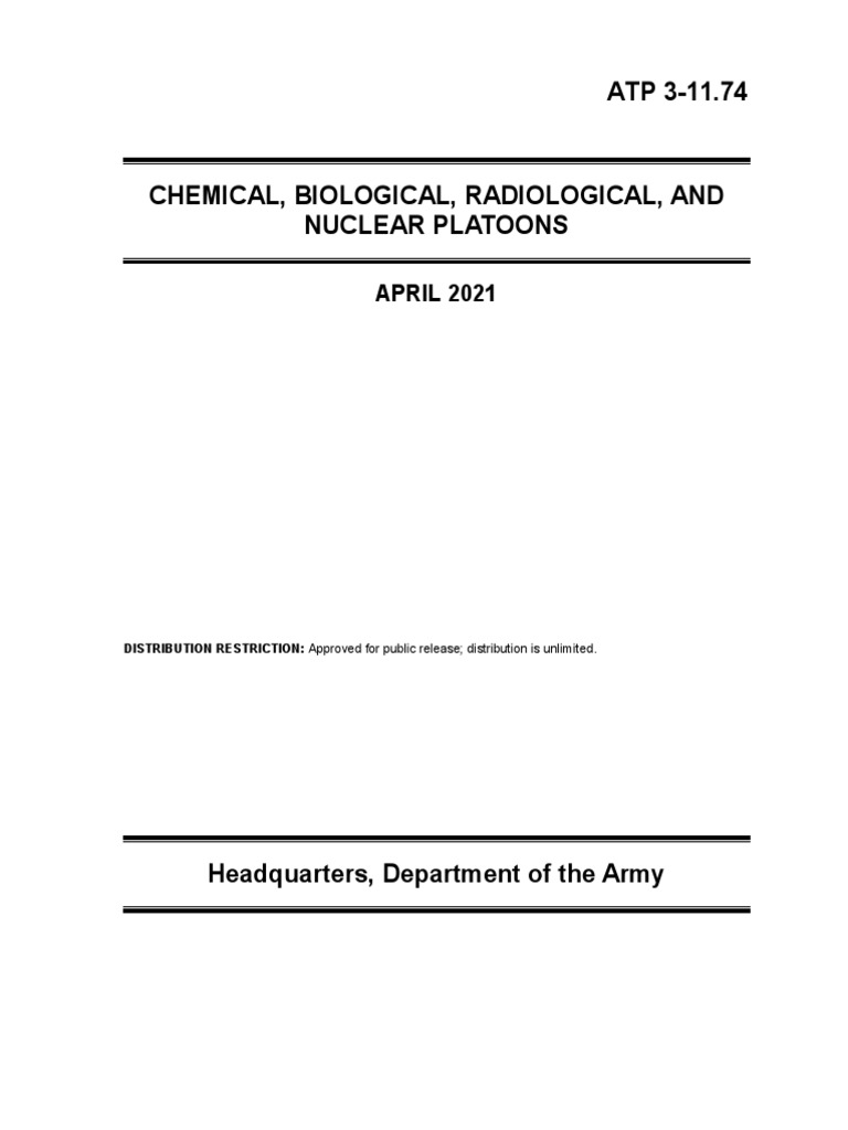 CBRN Platoons Tactical Guide | PDF | Weapons Of Mass Destruction | Reconnaissance