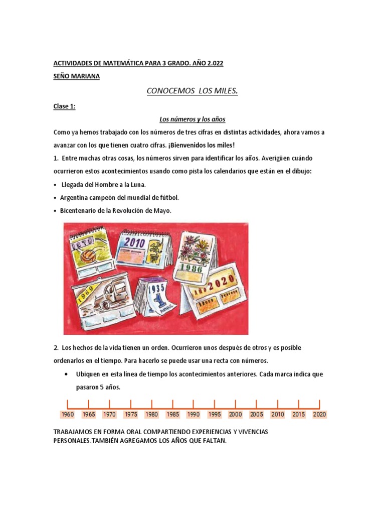 ACTIVIDADES DE MATEMÁTICA PARA 3 GRADO. | PDF | Billete de banco | Bancario