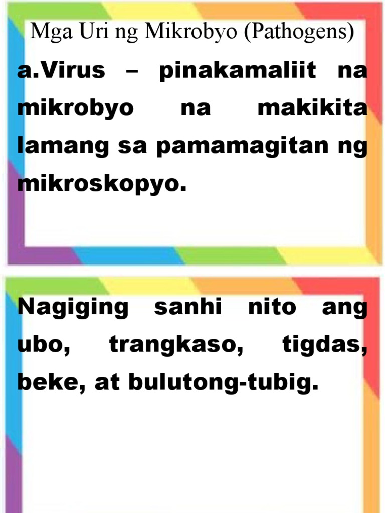 Mga Uri NG Mikrobyo | PDF
