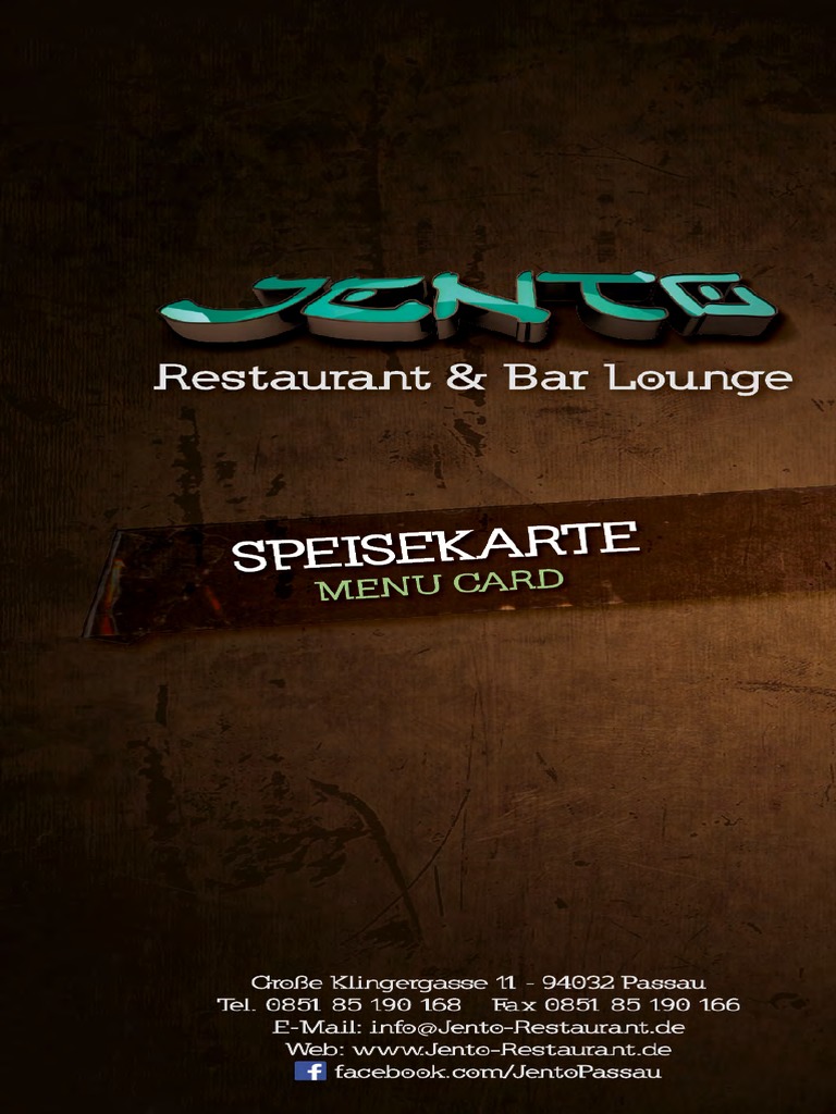 Speisekarte Jento | PDF